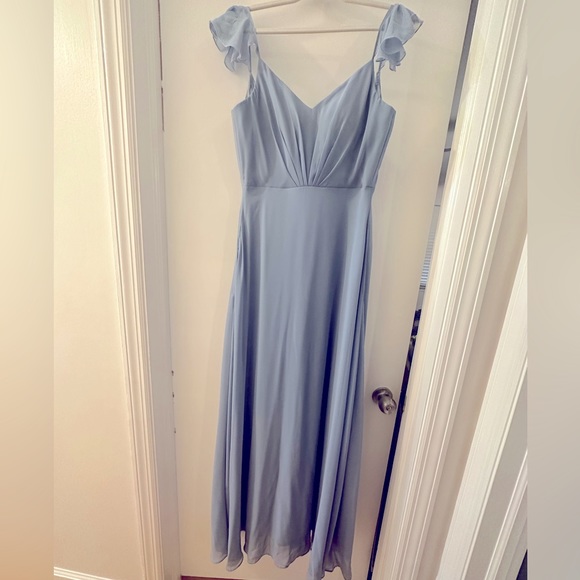 Birdy Grey | Dresses | Birdy Grey Kae Bridesmaid Dress Dusty Blue ...